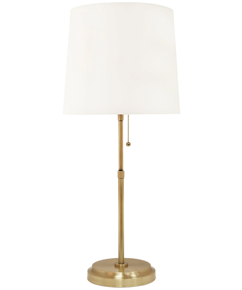 Martin Buffet Table Lamp, Antique Brass with Drum Lampshade – Fox Mill ...